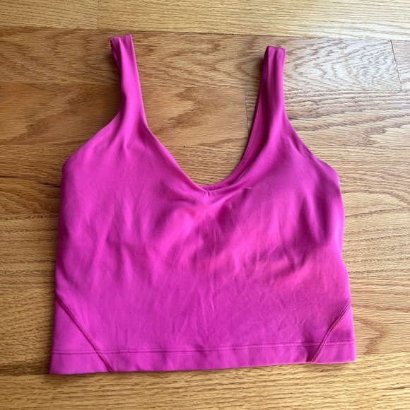 lululemon athletica | Tops | Lululemon Sonic Pink Align Tank Rare ...
